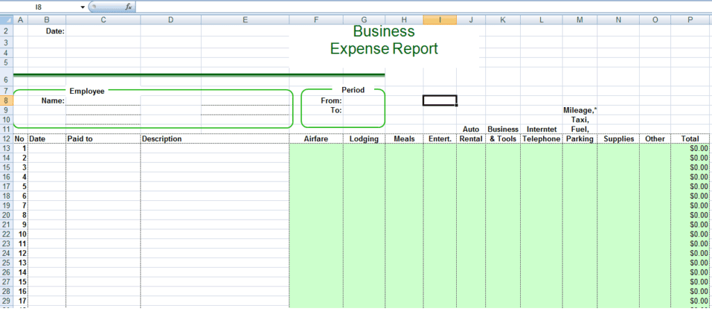 8+ Business Expense Tracker Templates - Excel Templates
