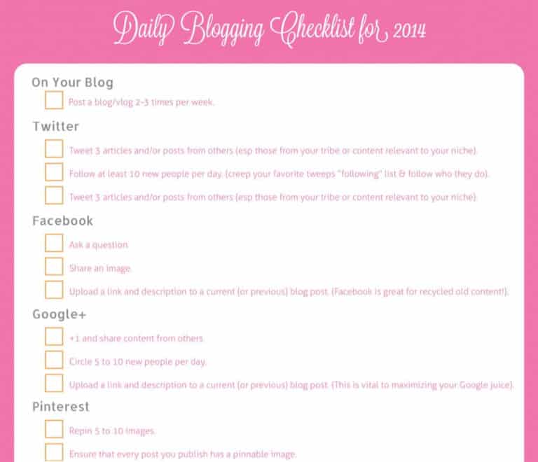 Top 12 Daily Checklist Templates [PDF, EXCEL, WORD] - Excel Templates