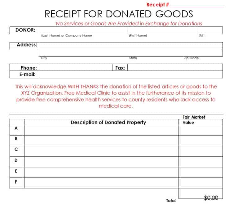 9+ Editable Donation Receipt Templates WORD - Excel Templates