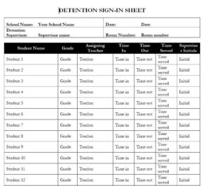 15+ Useful Sign In Sheet Templates (EXCEL & WORD) - Excel Templates